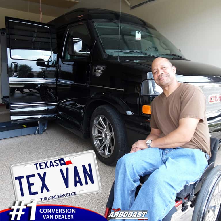 Happy Texas Conversion Van Customer