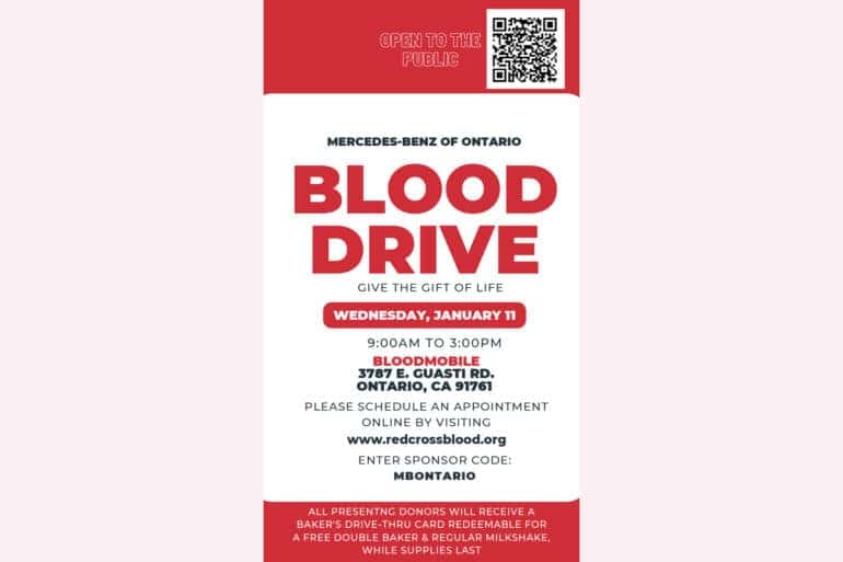 Save the Date! Mercedes-Benz of Ontario Blood Drive | Mercedes-Benz of ...