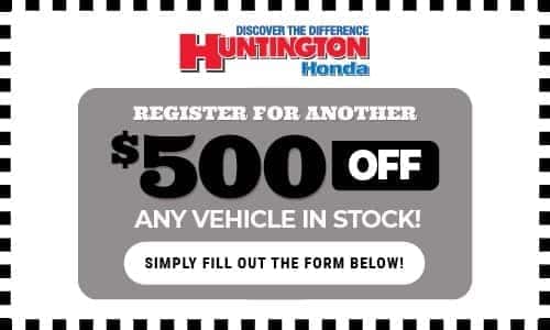 $500 Off Any Vehicle In Stock | Huntington Honda