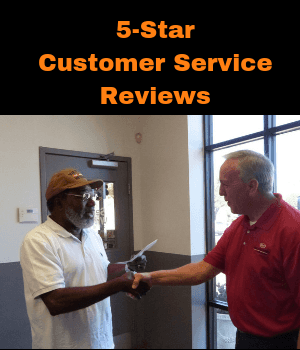 5-star customer service reviews
