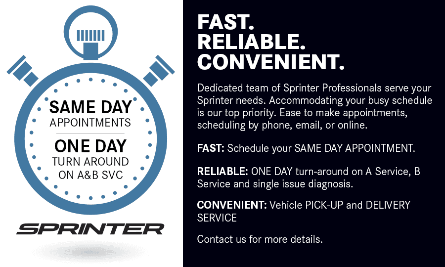 Sprinter Service and Repair Center Team - Service and Parts
