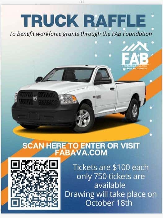 2023 CDJR Truck Raffle | Safford CJDRF of Fredericksburg