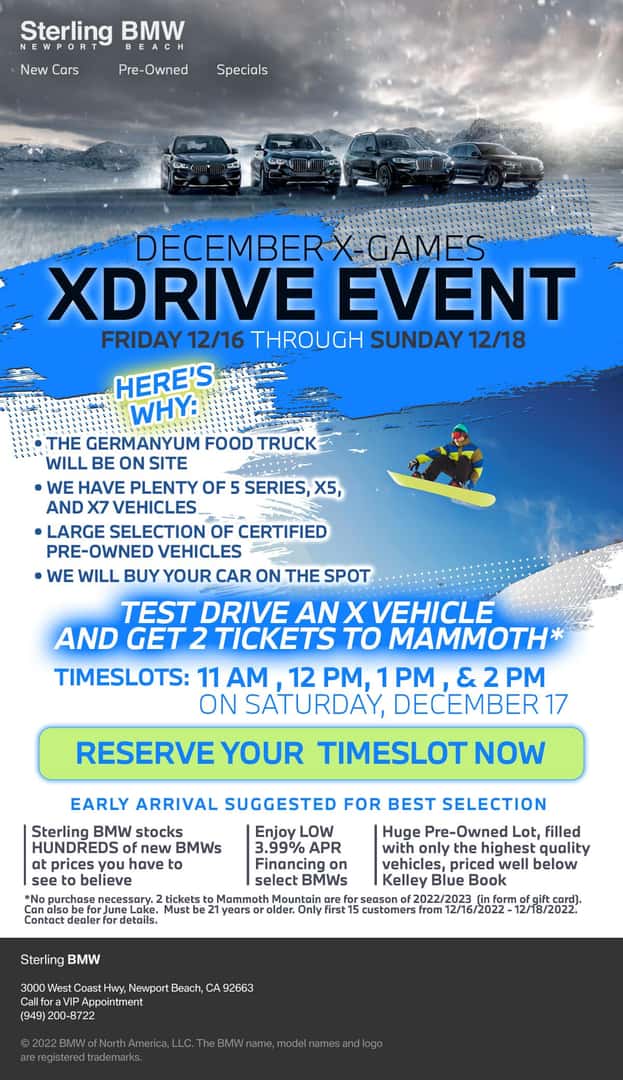 December X Drive X Games Event | Sterling BMW Newport Beach