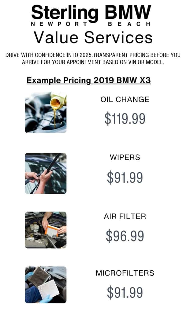 BMW Service Specials in Newport Beach