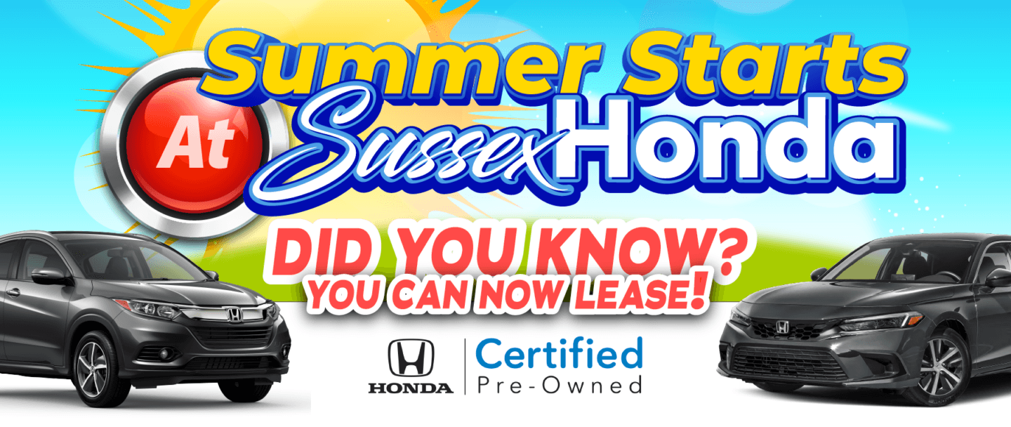 CPO Honda Lease Specials in Newton | Sussex Honda