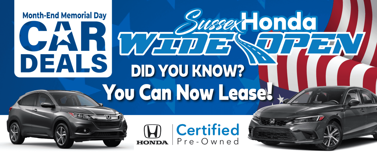 CPO Honda Lease Specials in Newton | Sussex Honda